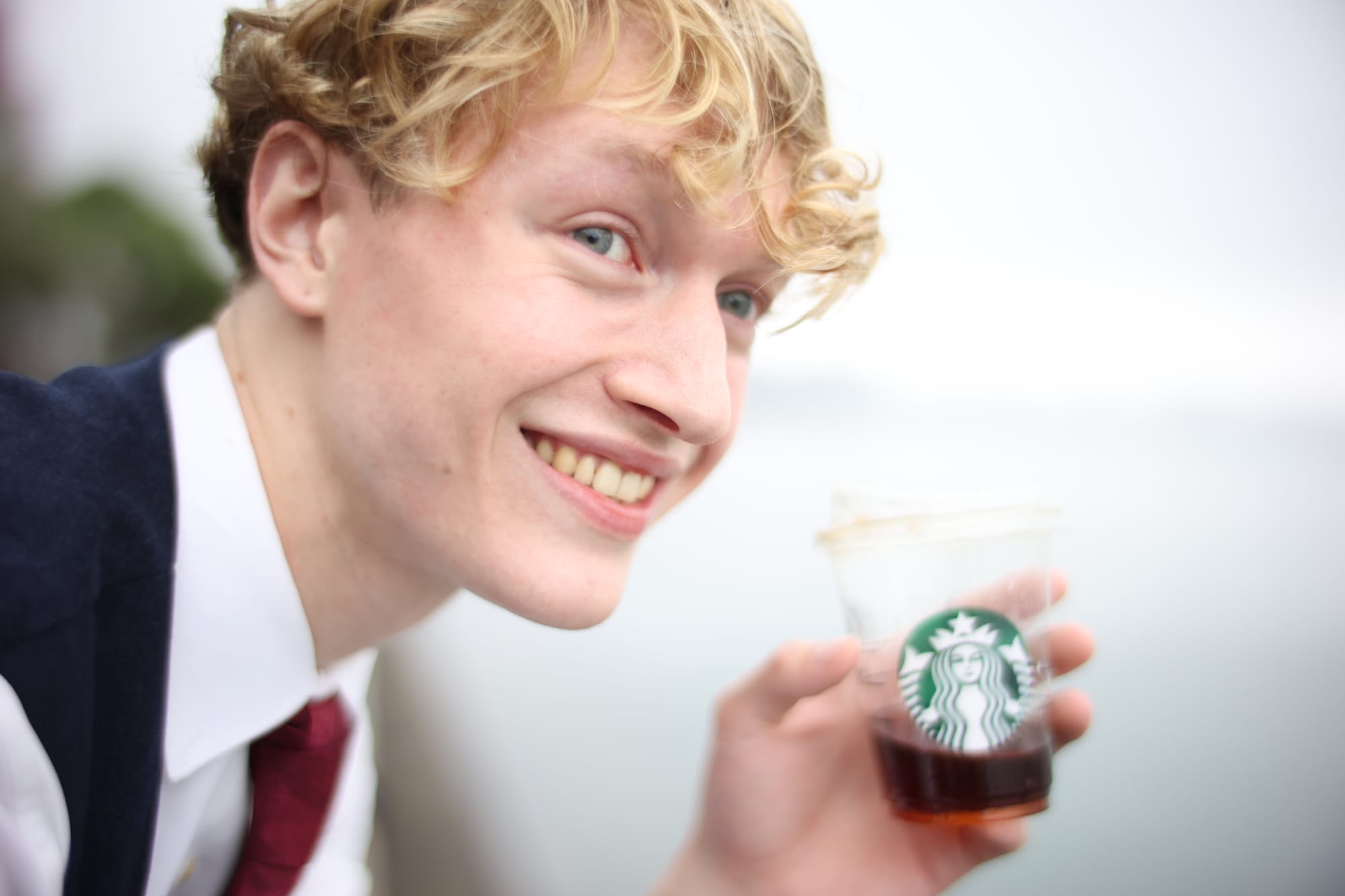 Grey Waterfront, Blue Suit